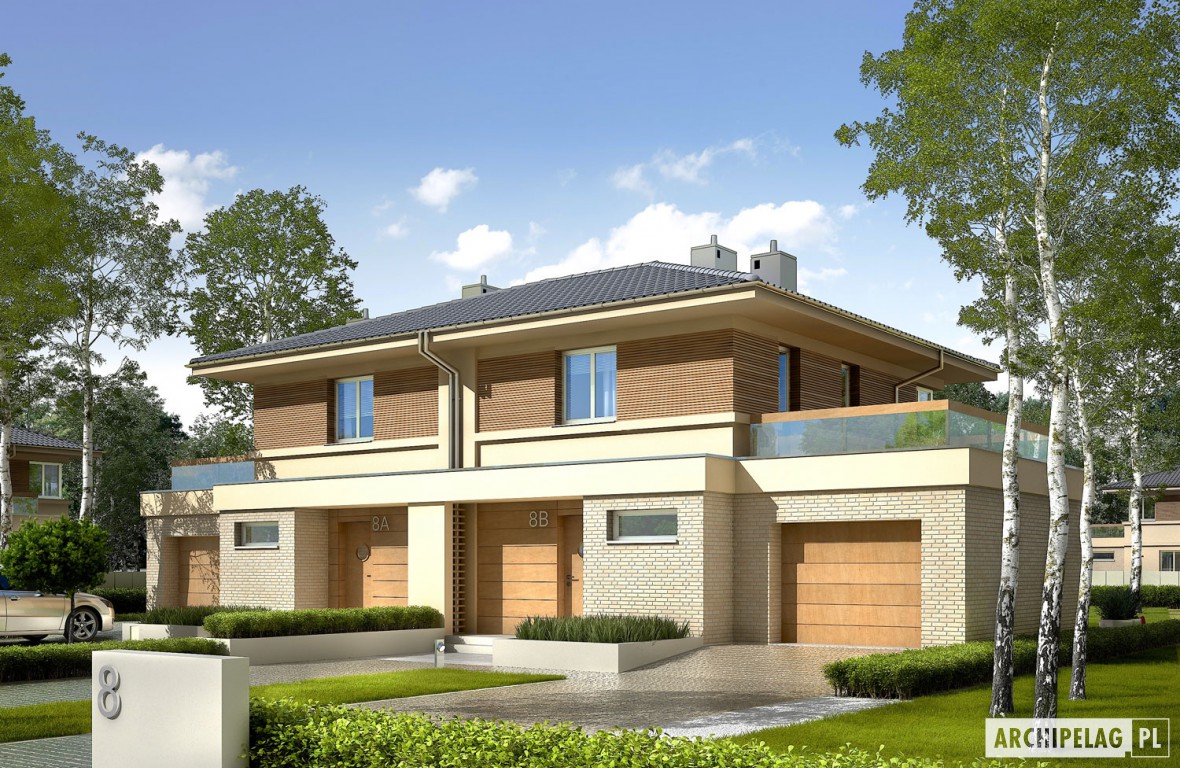 Fernando G1 (bliźniak) - projekt domu - Archipelag